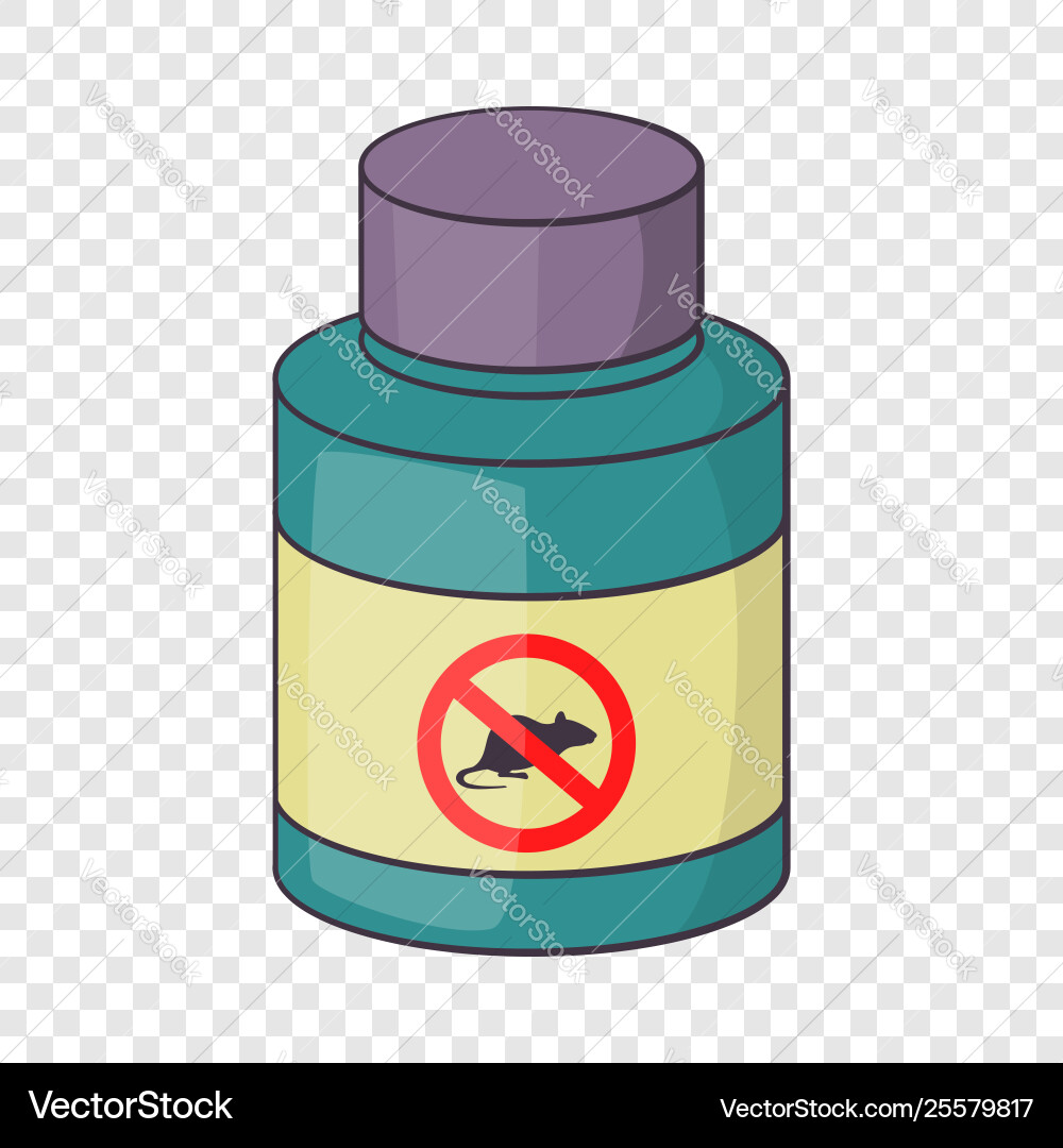 Rodenticide icon cartoon style Royalty Free Vector Image
