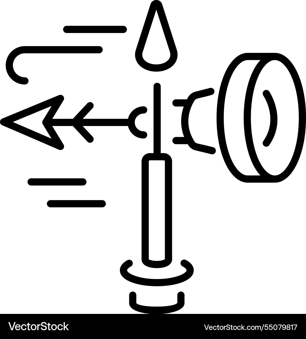 Wind indicator Royalty Free Vector Image - VectorStock
