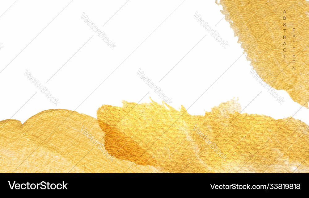 Art landscape background with gold texture Vector Image