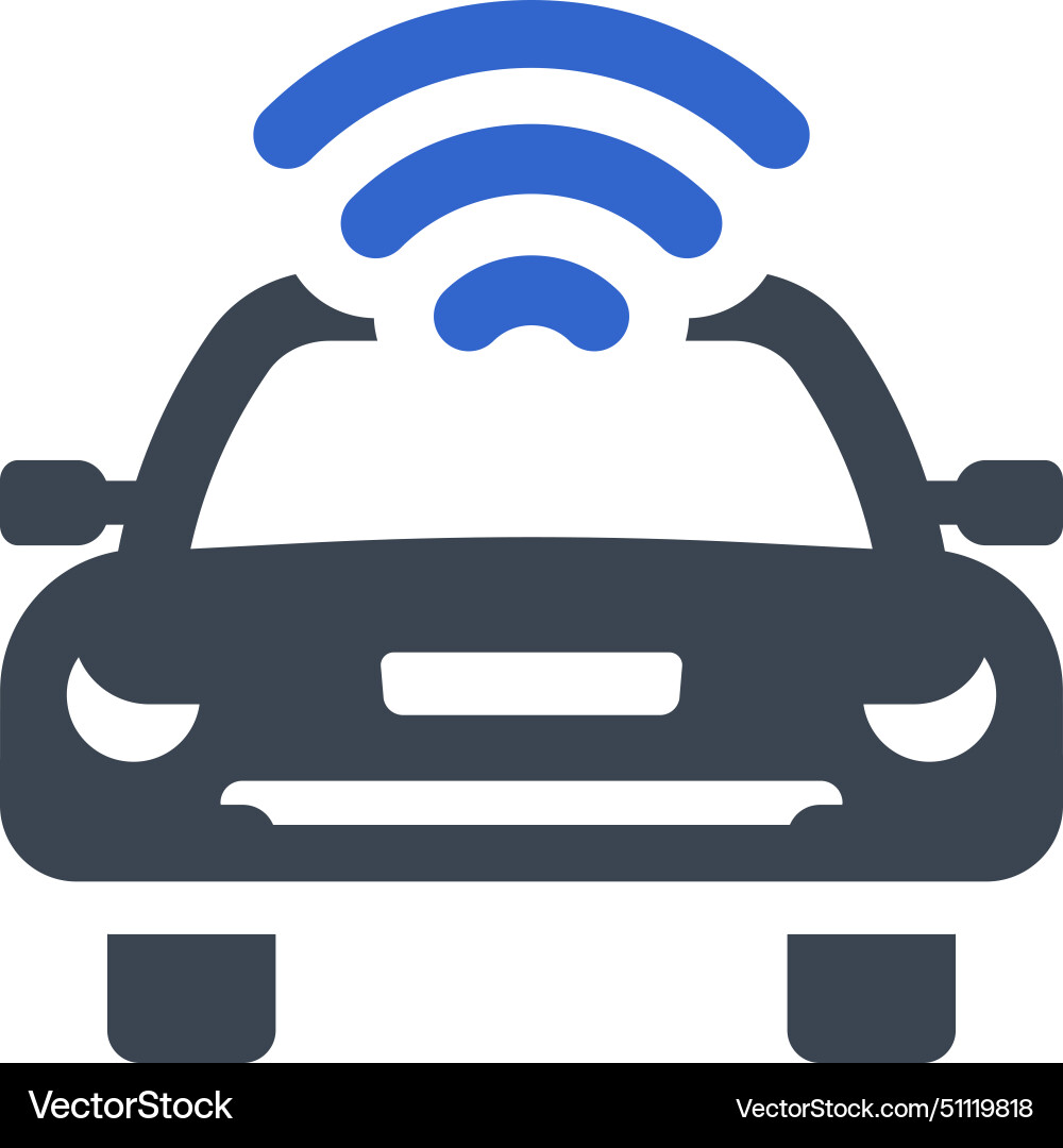 Autonomous car icon Royalty Free Vector Image - VectorStock