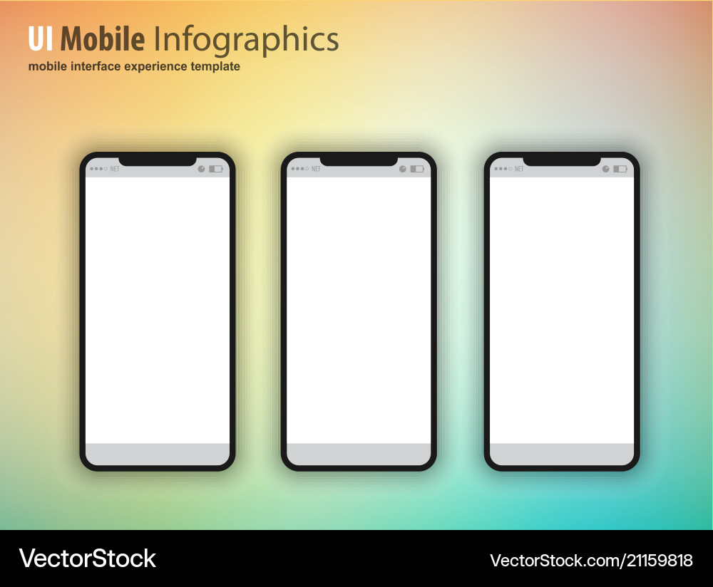 Complete next generation device family included Vector Image