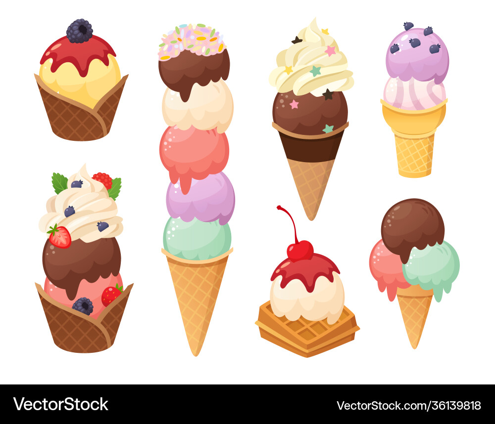 Isolated ice cream 2 Royalty Free Vector Image