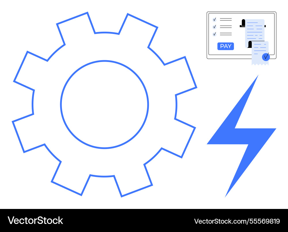 Efficient automation of electricity billing Vector Image
