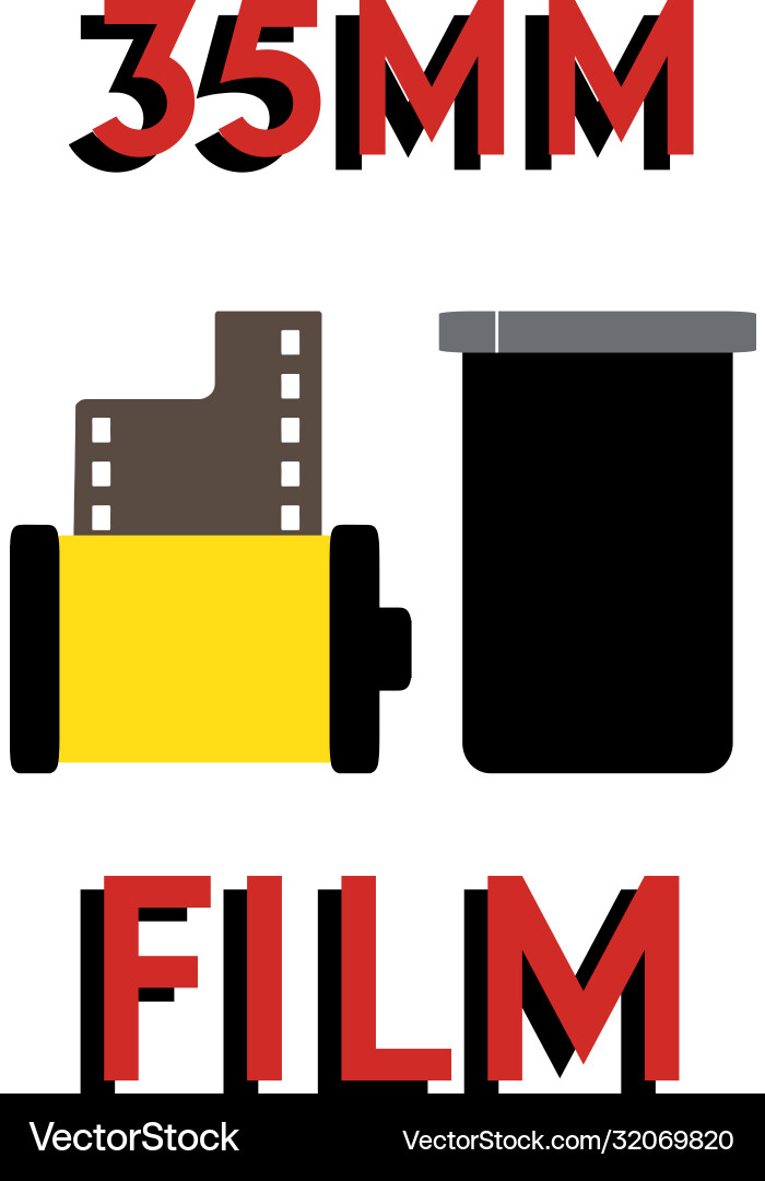 35mm film graphic Royalty Free Vector Image - VectorStock