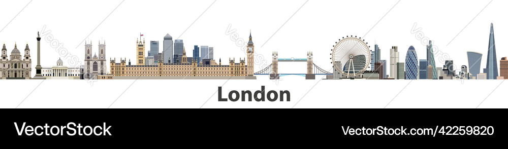 London city skyline Royalty Free Vector Image - VectorStock