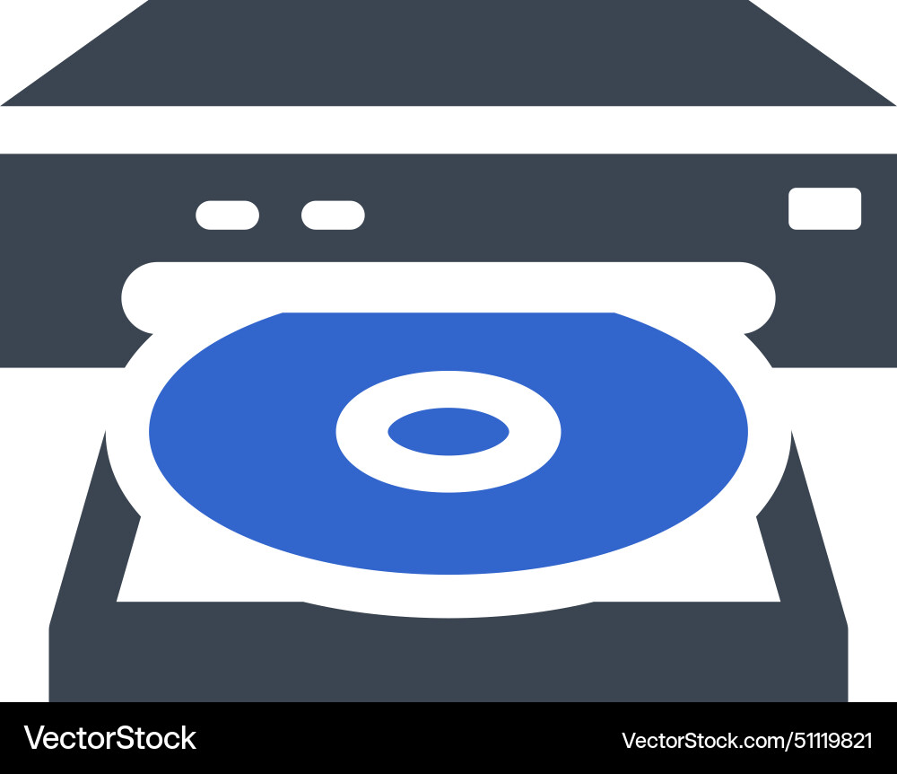 Cd drive icon Royalty Free Vector Image - VectorStock