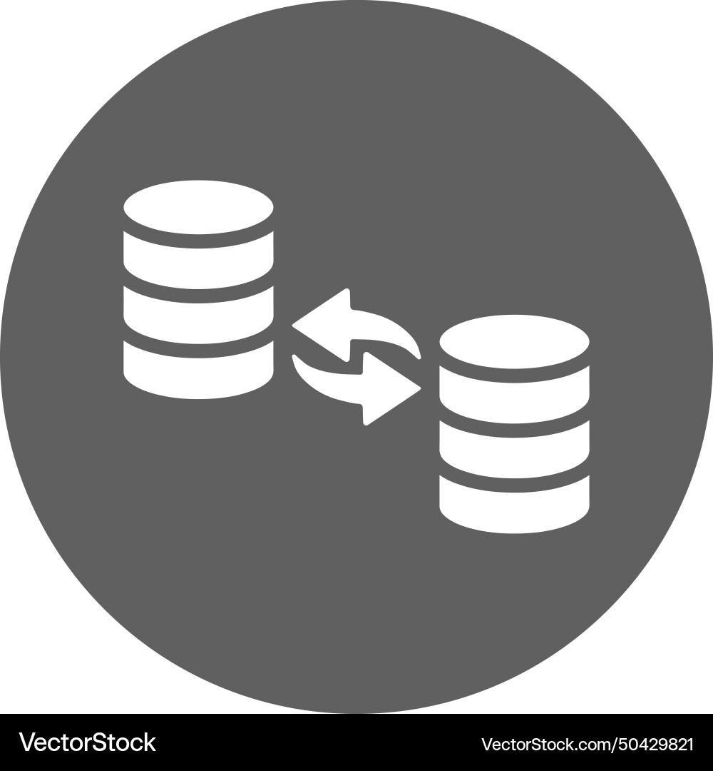 Data transaction icon Royalty Free Vector Image Data transaction icon Royalty Free Vector Image