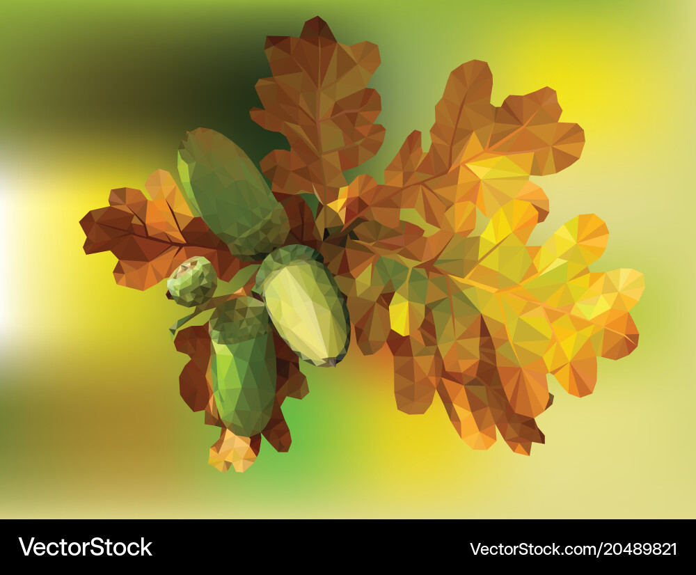 Oak leaf Royalty Free Vector Image - VectorStock