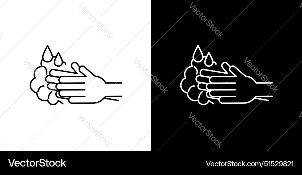 Wash your hands icon set clean symbol Royalty Free Vector Wash your hands icon set clean symbol Royalty Free Vector