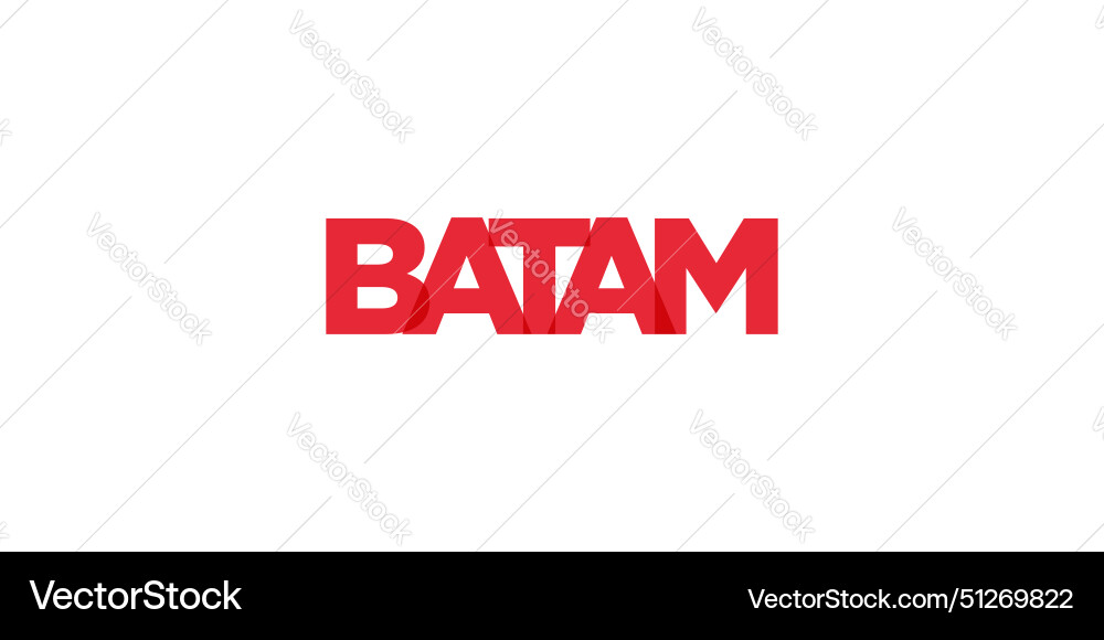 Batam in the indonesia emblem design features – Royalty-Free Vector ...