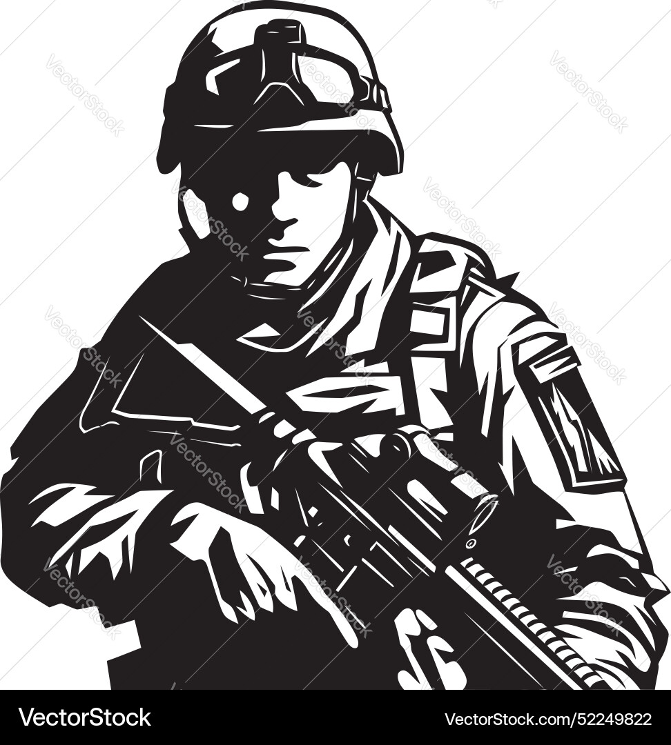 Battlefield vigilance black icon design Royalty Free Vector
