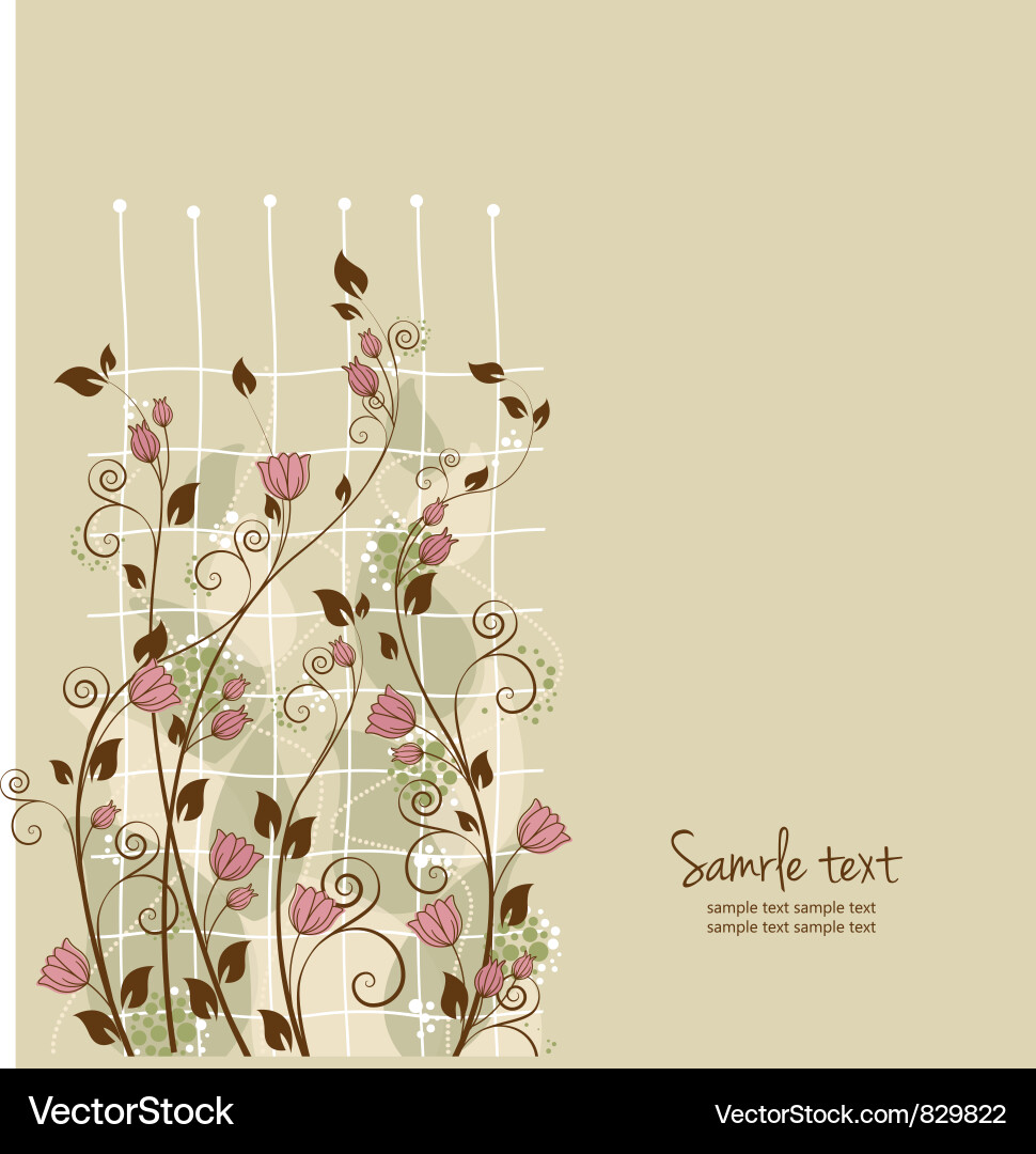 Beautiful flower Royalty Free Vector Image - VectorStock