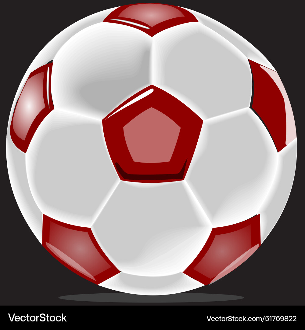 Colorful realistic football Royalty Free Vector Image