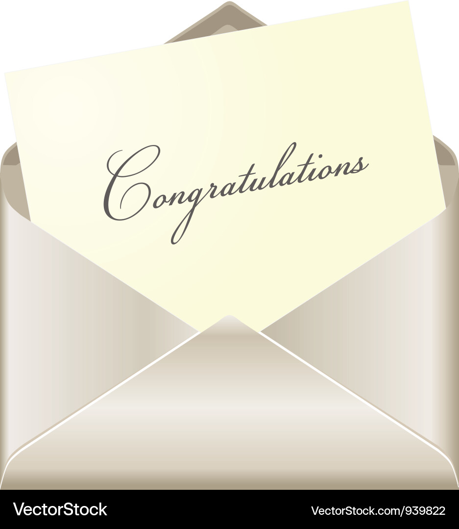 Congratulations card Royalty Free Vector Image