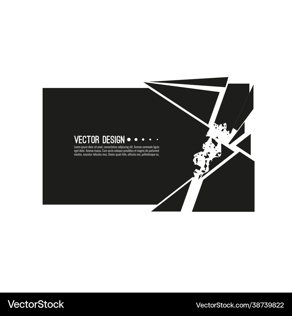 Explosive black banner Royalty Free Vector Image