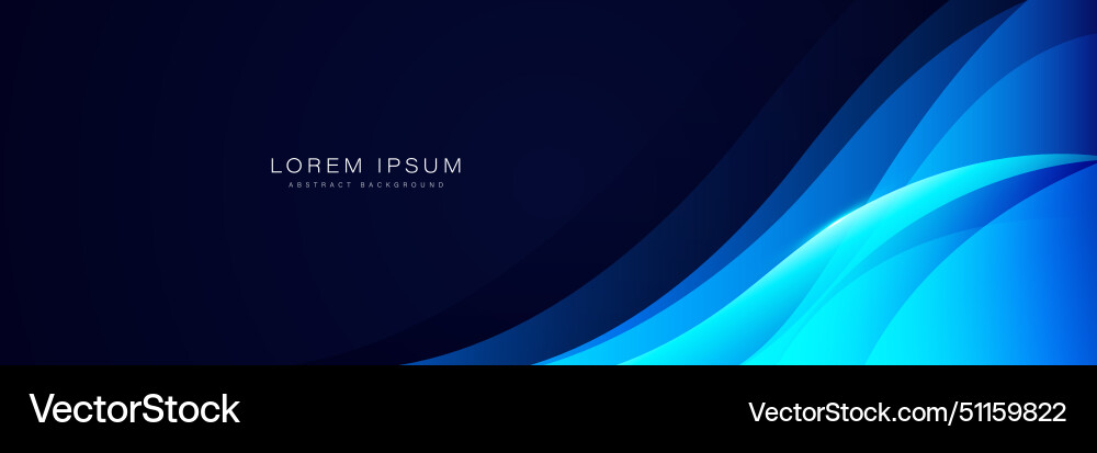 Modern abstract dark blue banner background Vector Image