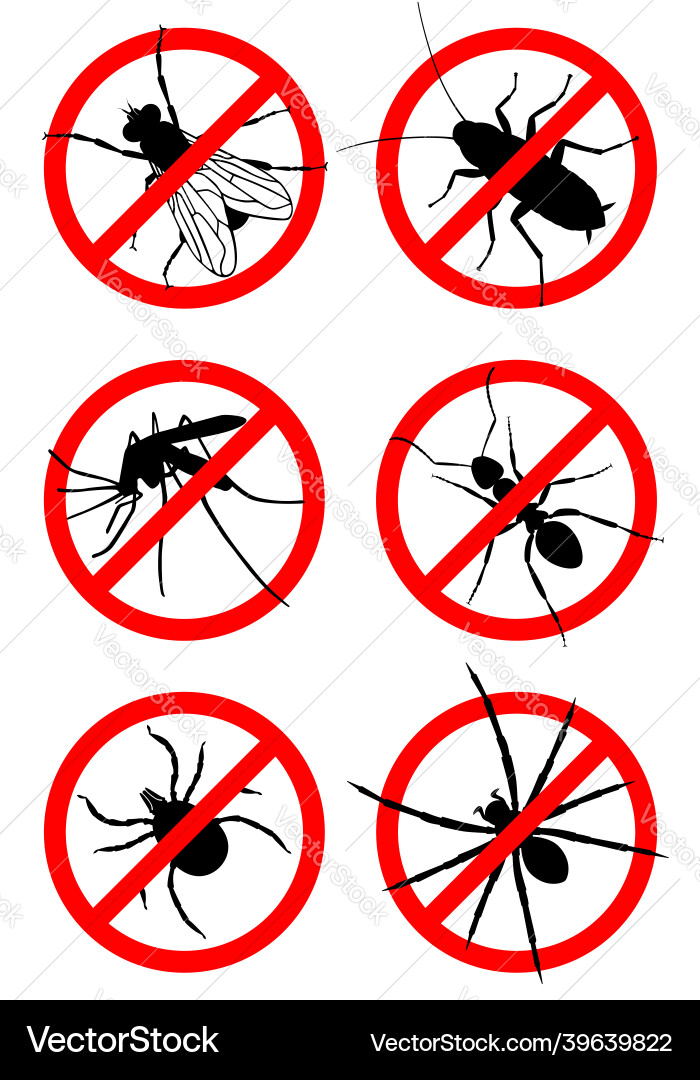 No pests Royalty Free Vector Image - VectorStock