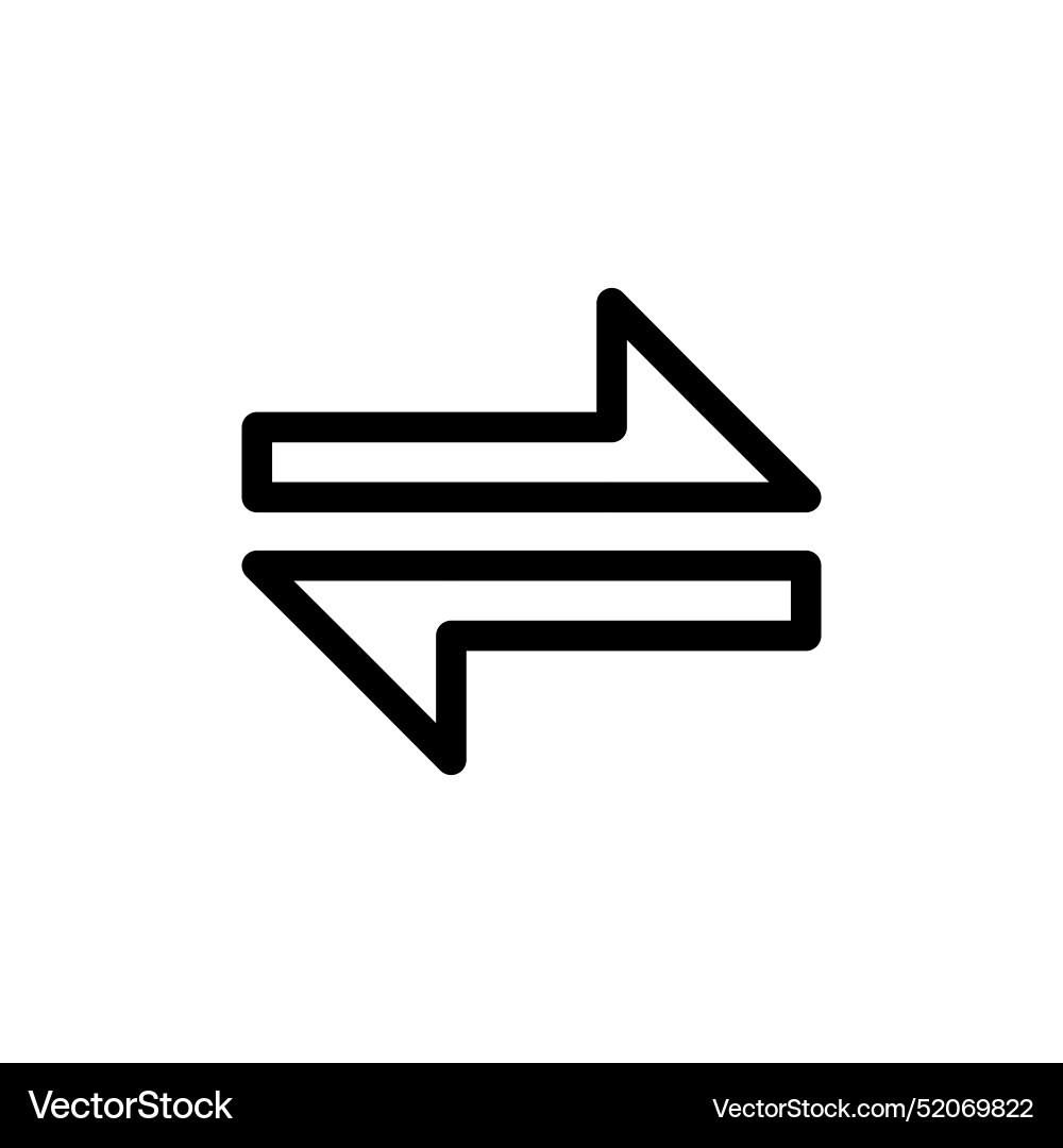 Swap icon for exchange and trade transactions Vector Image