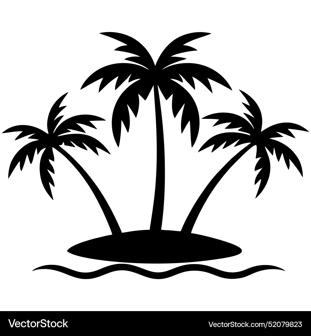 Beach icon or logo isolated sign symbol Royalty Free Vector