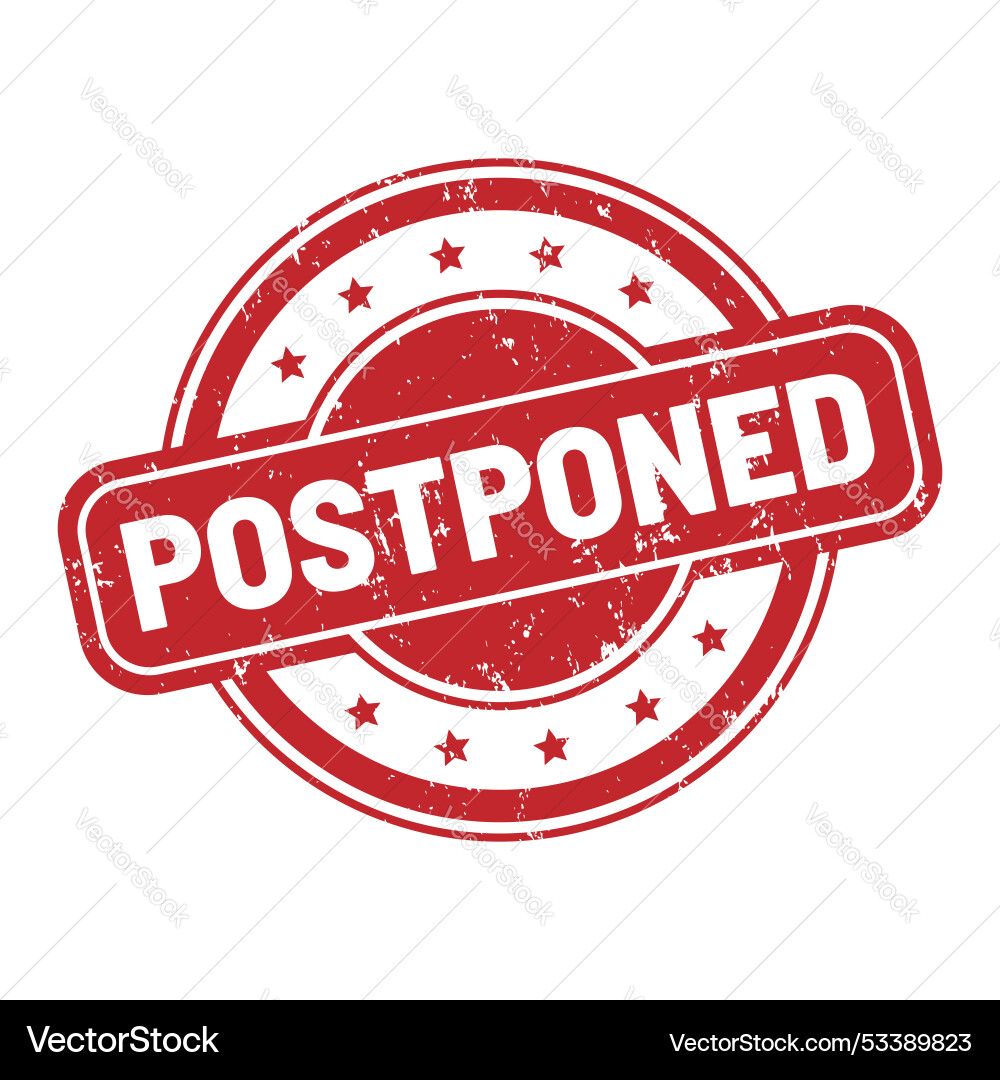Postponed Stamp Vector Images (over 860)