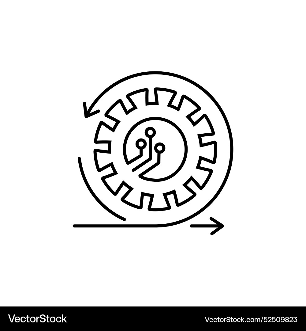 Replacing software provision new version Vector Image