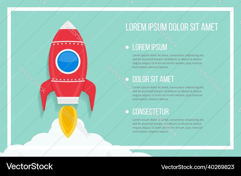 Rocket launch Royalty Free Vector Image - VectorStock