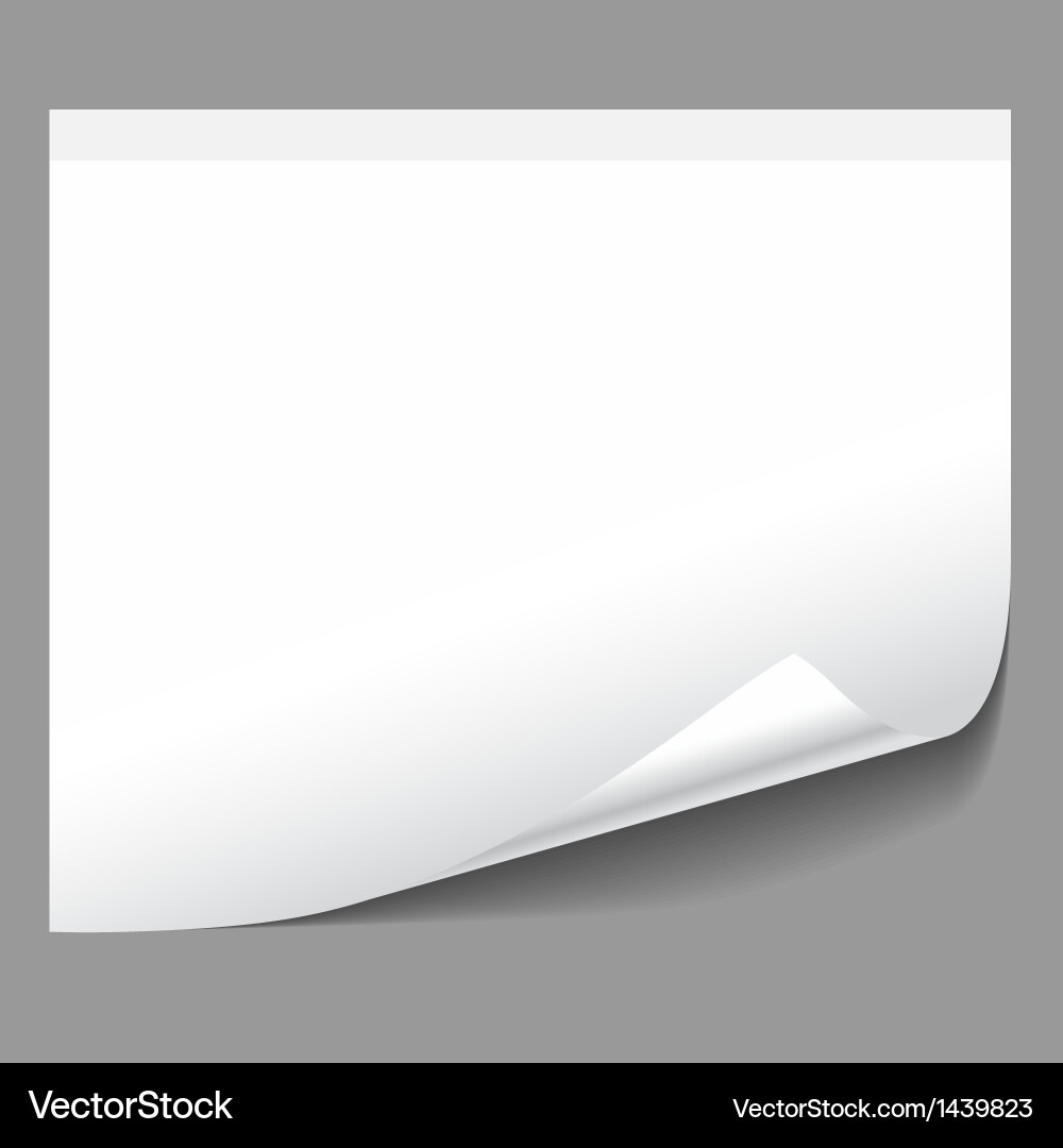 Sheet of paper Royalty Free Vector Image - VectorStock