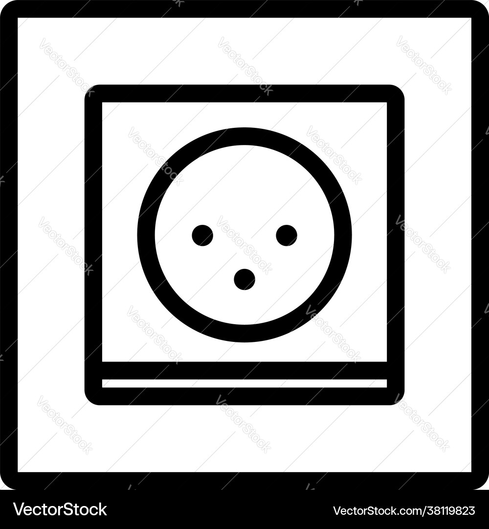 South africa electrical socket icon Royalty Free Vector