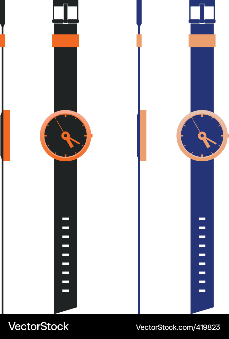 Watch templates Royalty Free Vector Image - VectorStock