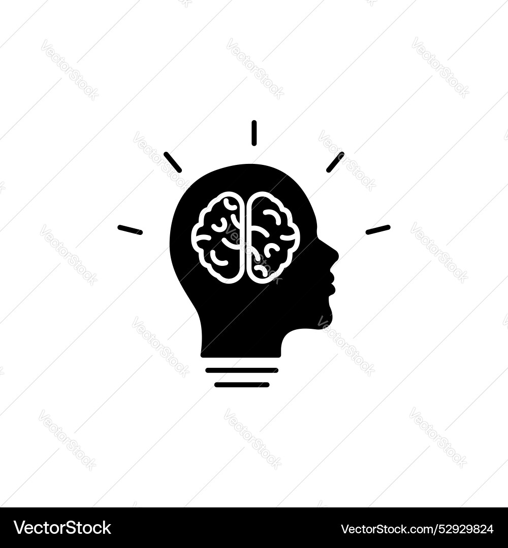 Innovation icon set brain idea and solution Vector Image