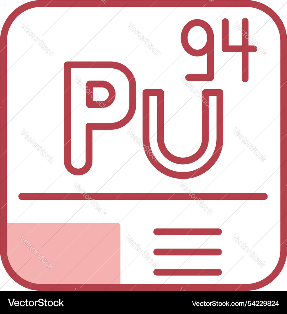 Plutonium Royalty Free Vector Image - VectorStock