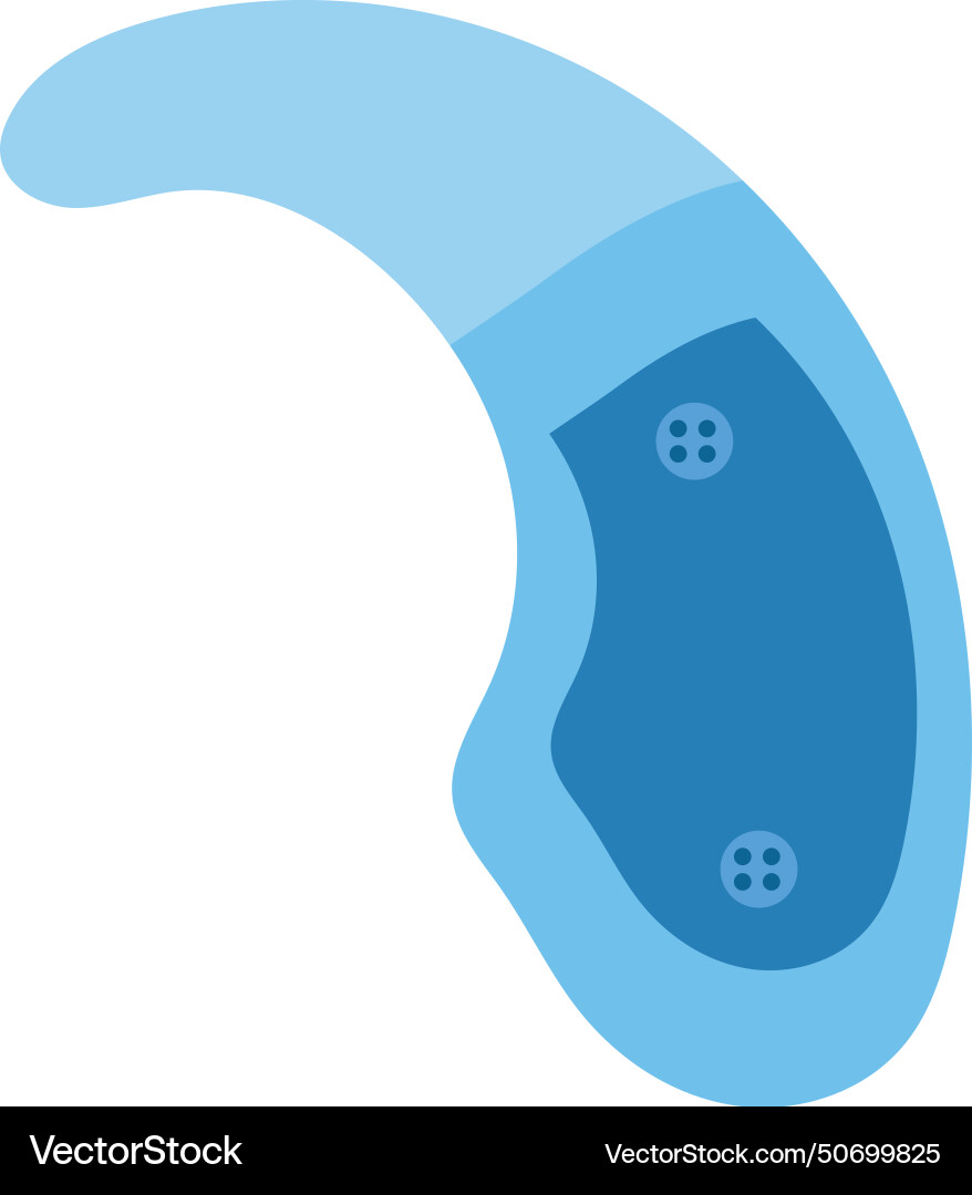 Cochlear electronic device isolated Royalty Free Vector