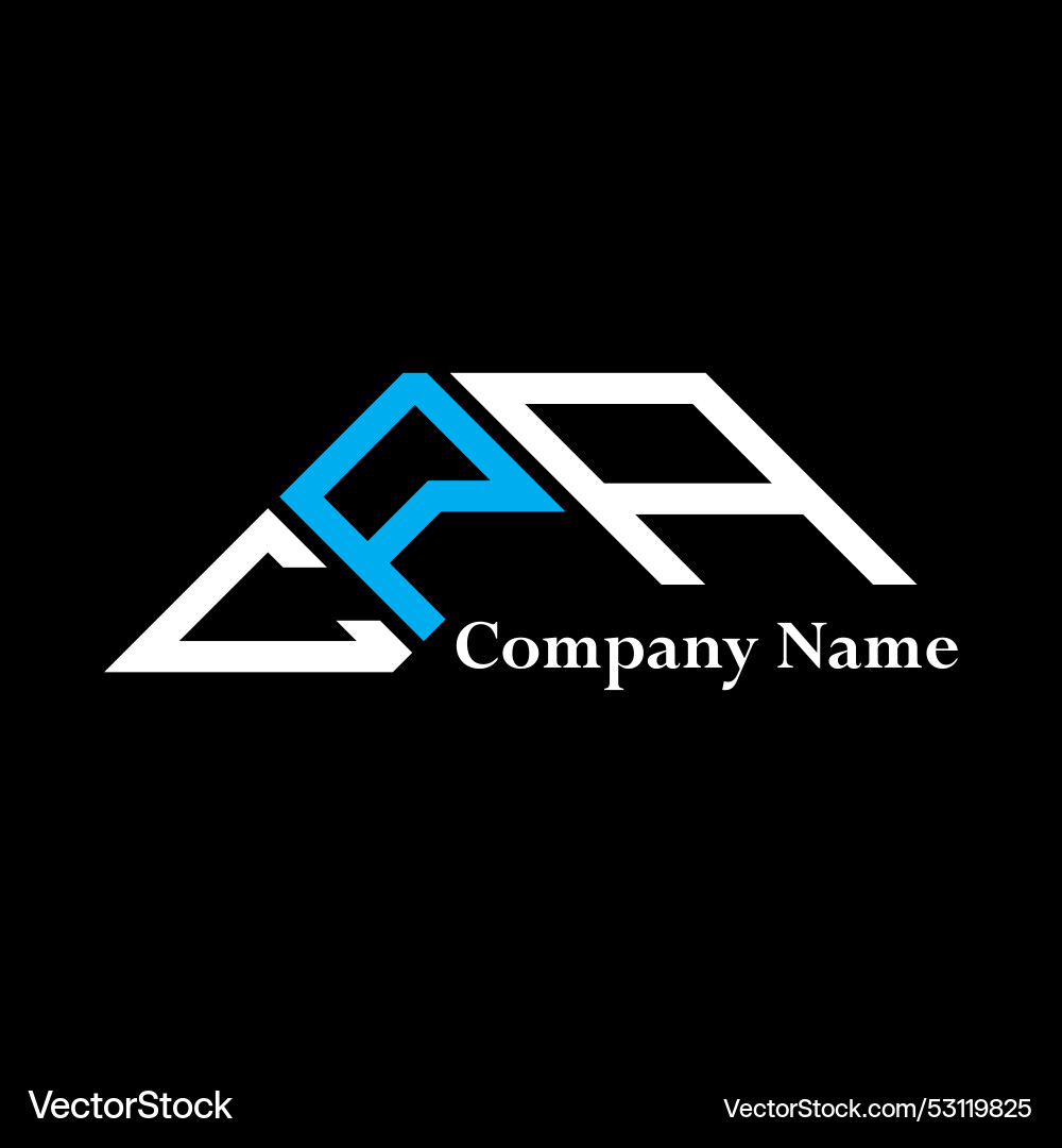 Cpa logo design simple and modern Royalty Free Vector Image