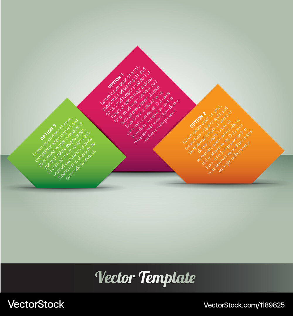 Tab Page Layout Template Royalty Free Vector Image