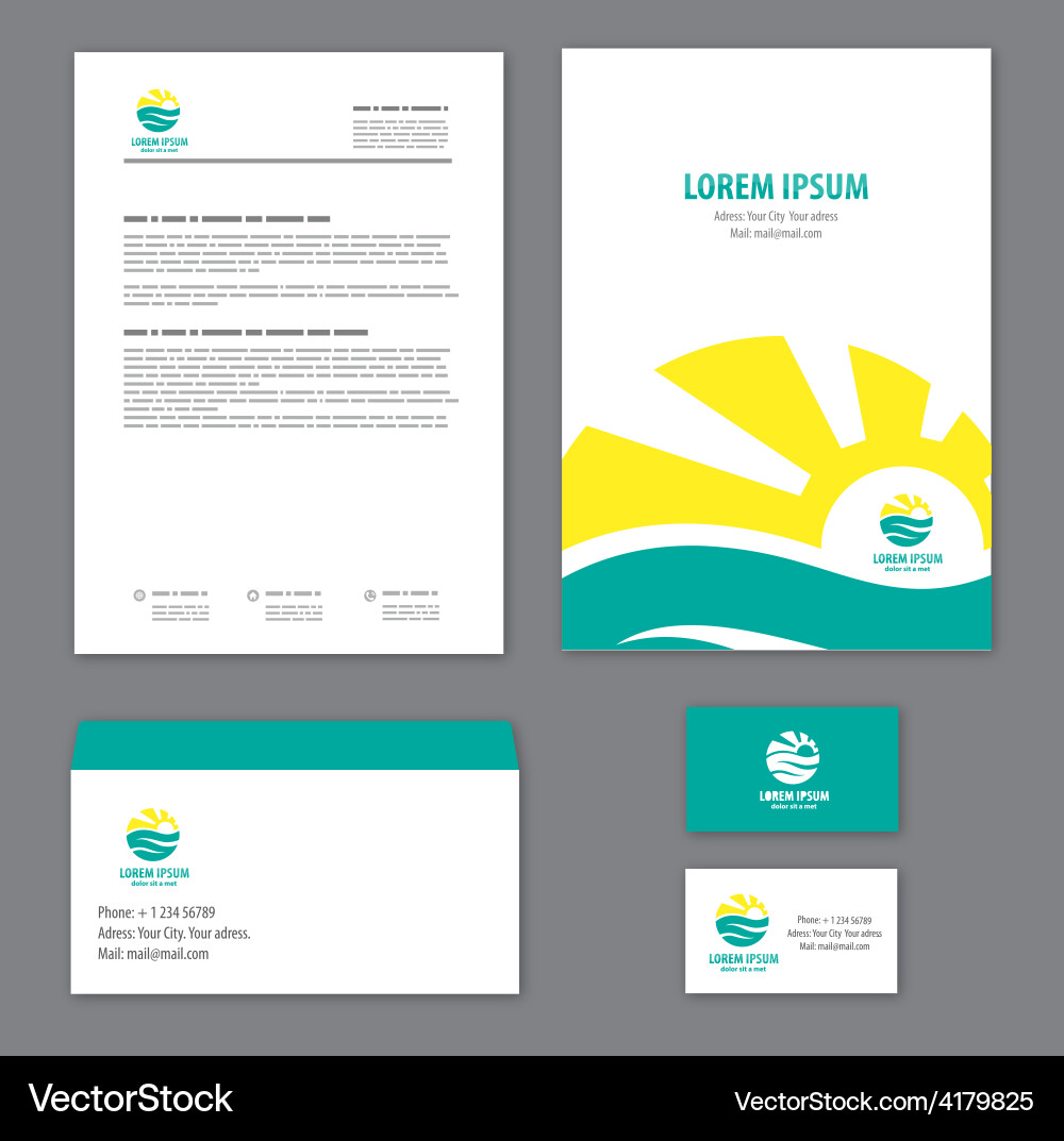 Tourism Brand Template Royalty Free Vector Image