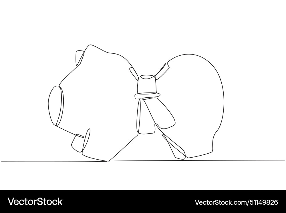 Continuous one line drawing tighten the belt Vector Image