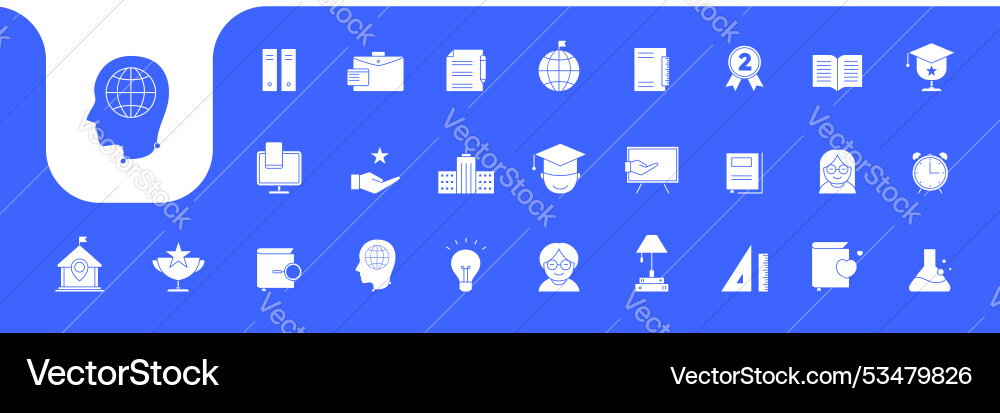 Employee activity icons set design Royalty Free Vector Image