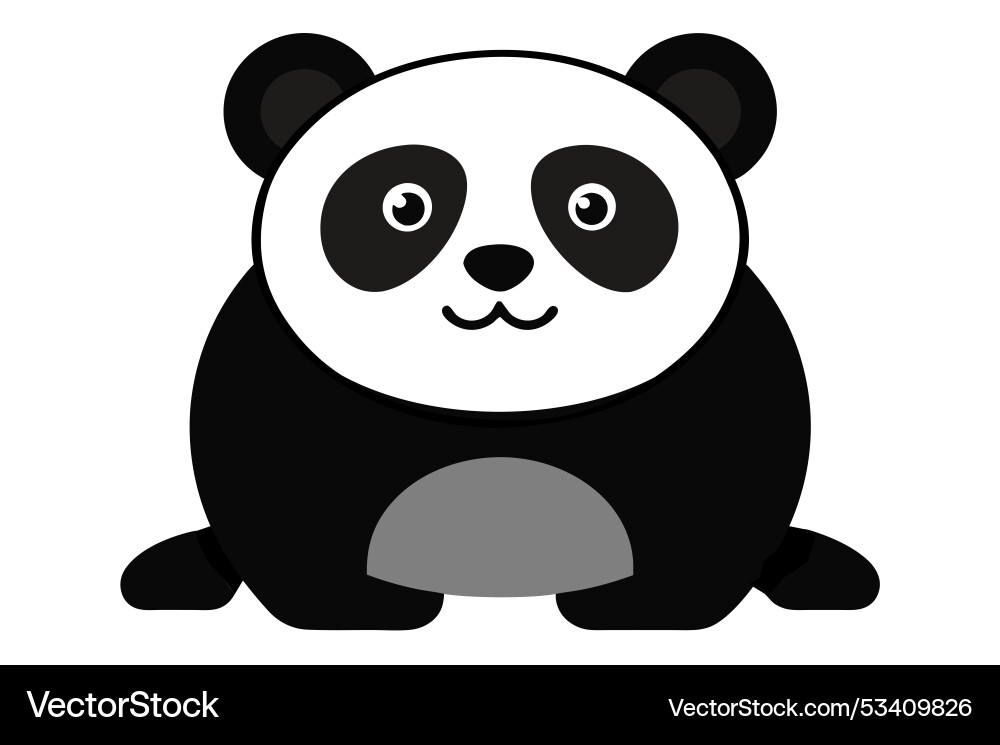 Panda 3 Royalty Free Vector Image - VectorStock