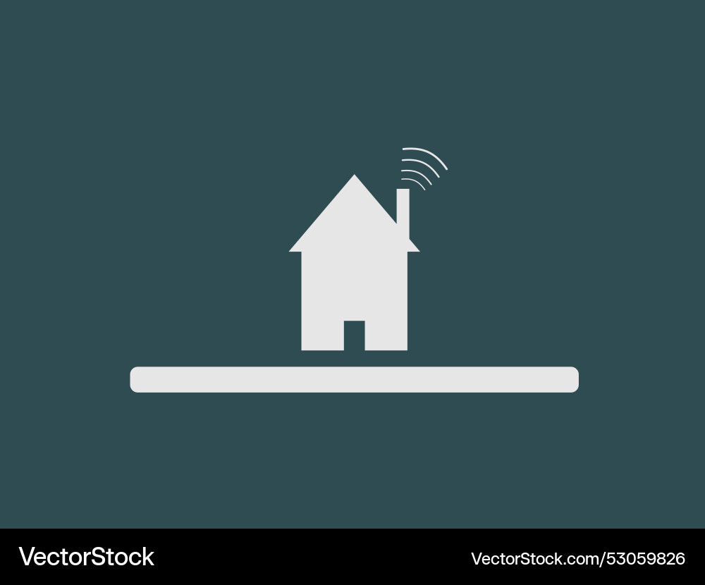 Smart home flat design Royalty Free Vector Image