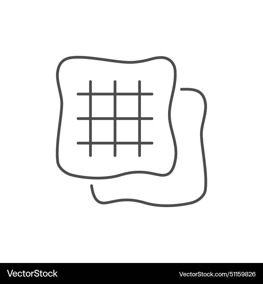 Two toasts line outline icon Royalty Free Vector Image