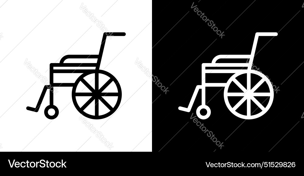 Rollstuhl-Icon Set behindertengerechte Behinderung