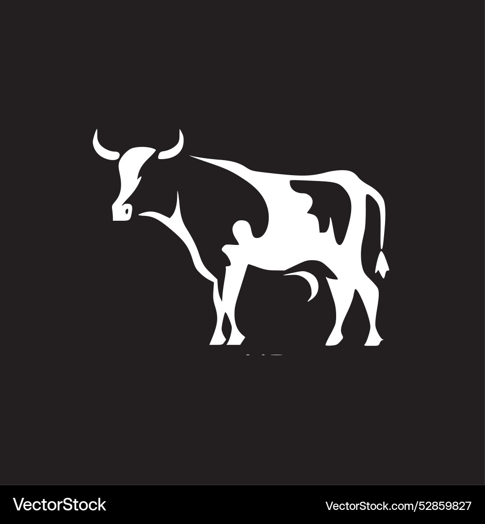 Cowhide - black and white isolated icon Royalty Free Vector