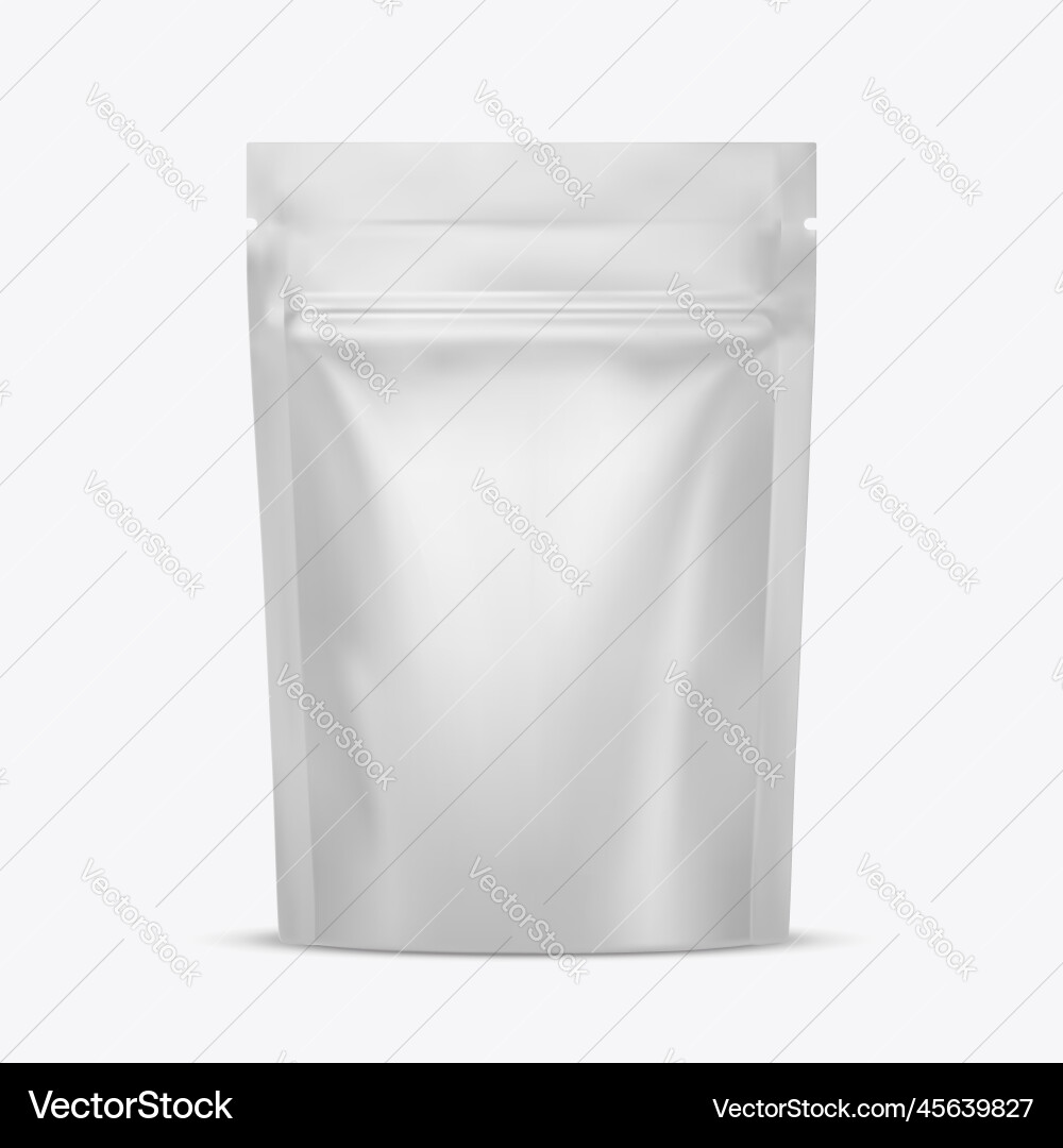 Flexible Snack Pouch - Stand Up Bag Royalty Free Vector