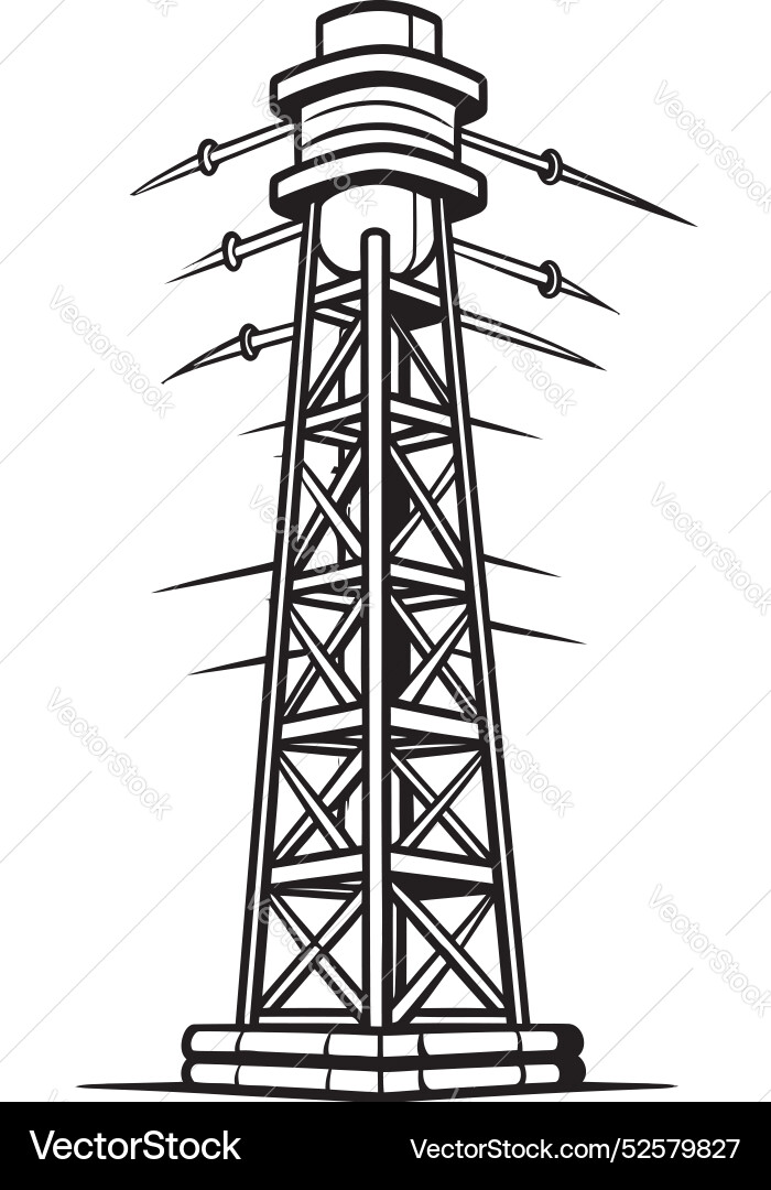 Megawattmonitor hand drawn symbol for high Vector Image