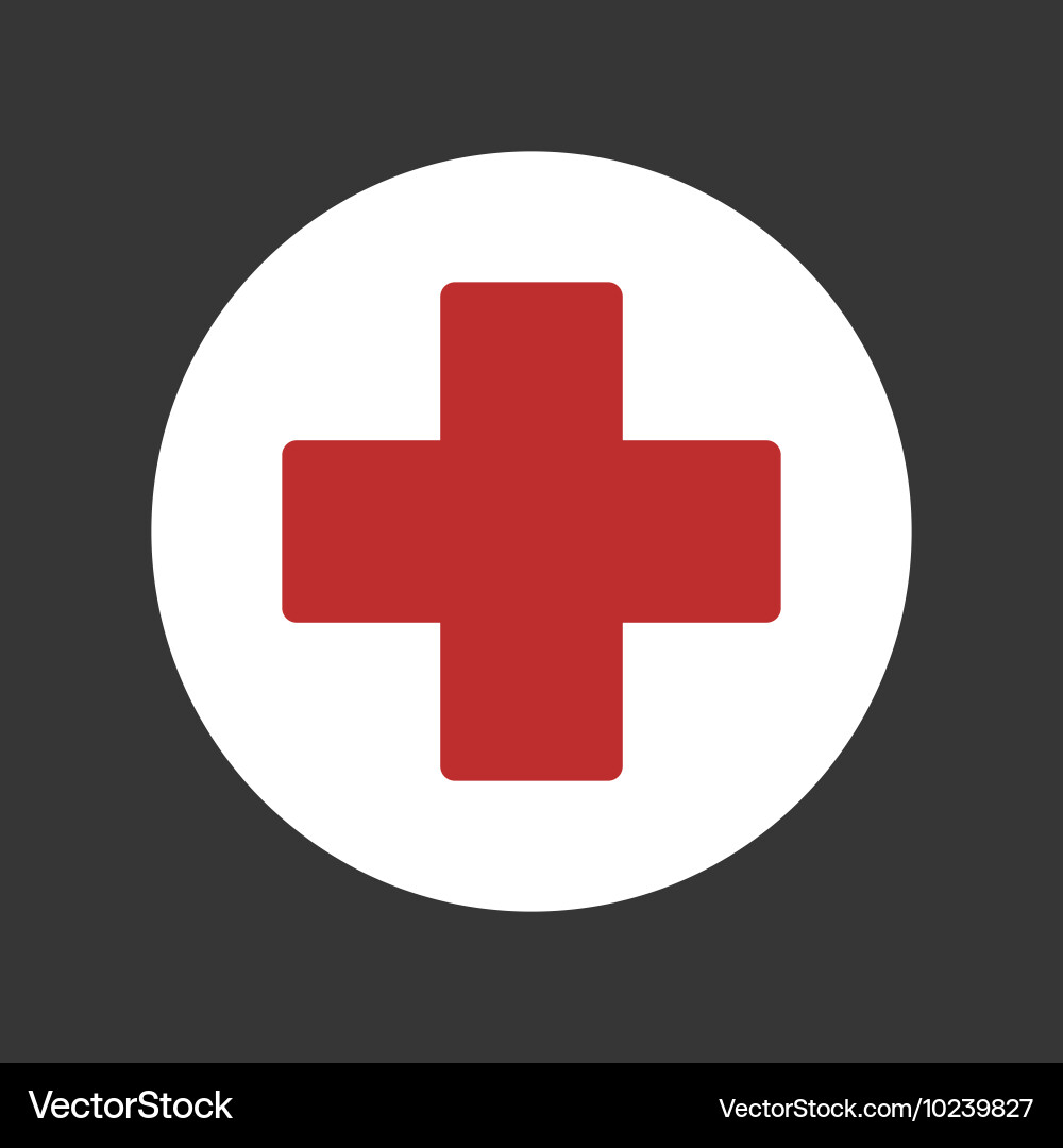 Red Cross Medical Symbol Royalty Free Vector Image