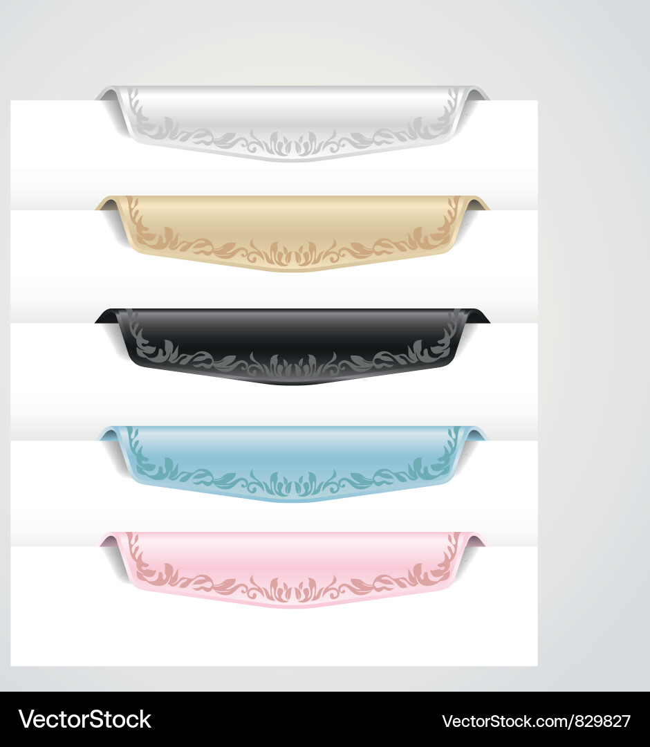 Tabs Royalty Free Vector Image - VectorStock