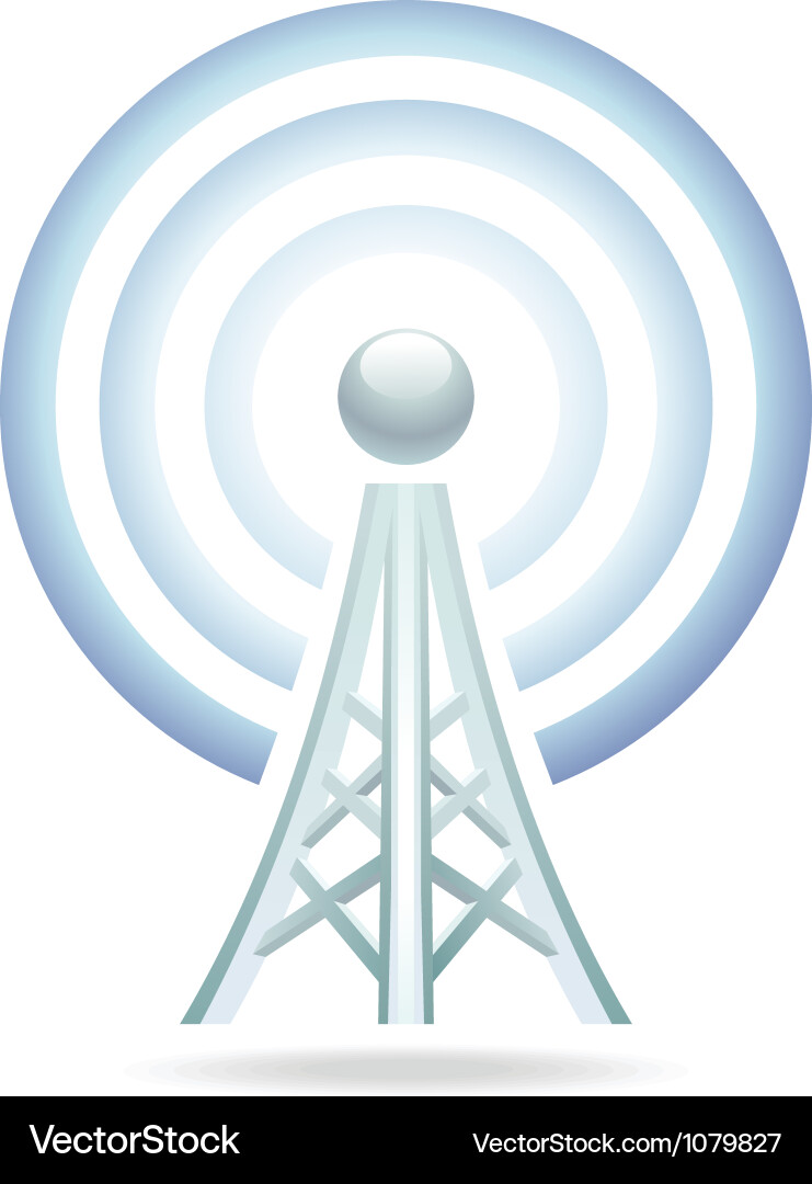 Wi-fi tower icon Royalty Free Vector Image - VectorStock