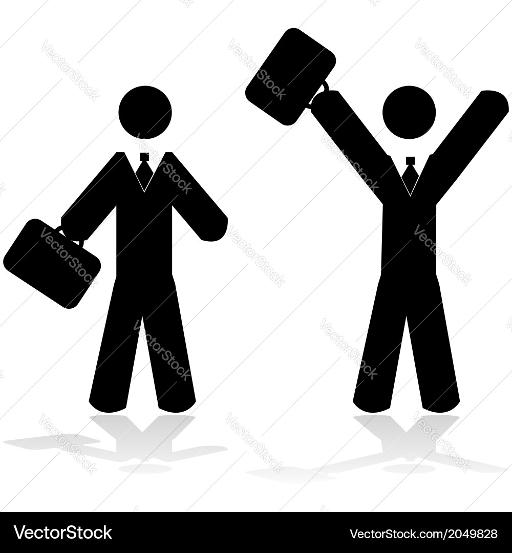 Happy worker Royalty Free Vector Image - VectorStock
