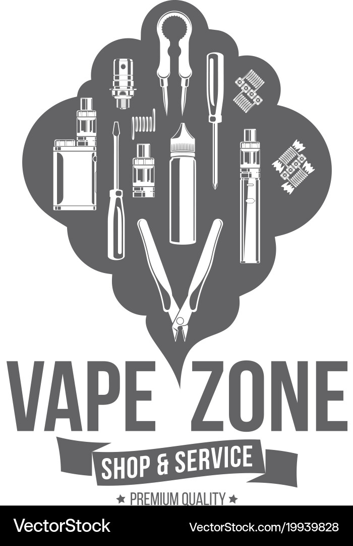 Vape badges Royalty Free Vector Image - VectorStock