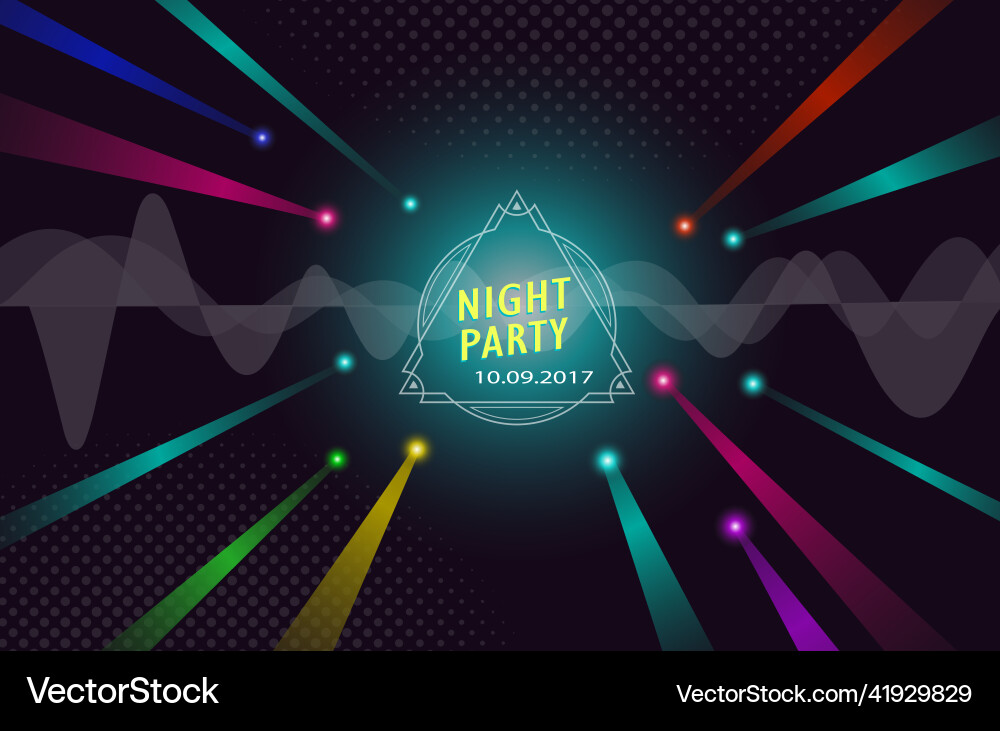 Party poster design background Royalty Free Vector Image